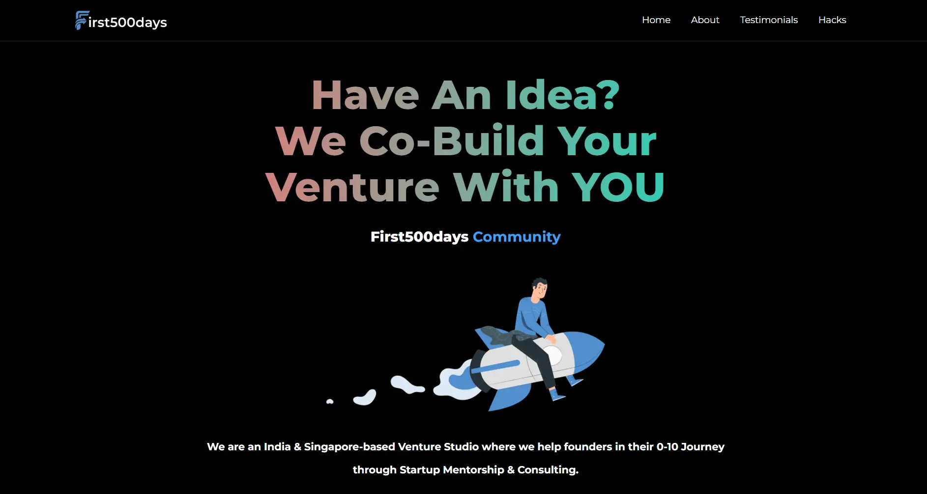 First500days: Your Partner in Turning Your Ideas into Reality